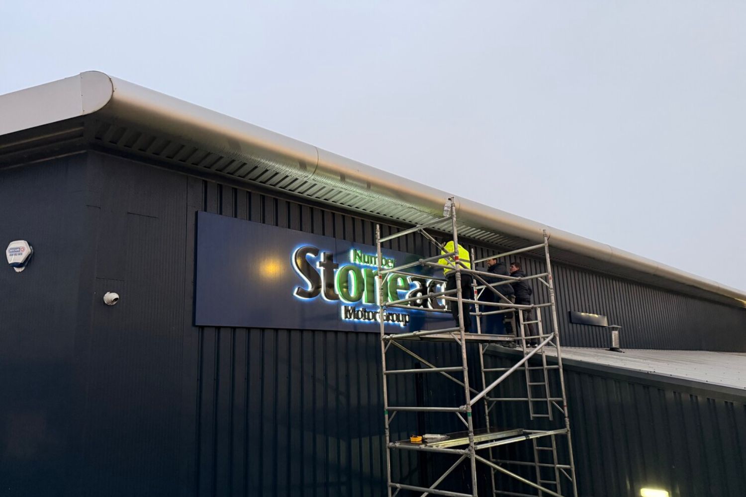 Built-Up Halo Letters | Illuminated Signage for Stoneacre Hull